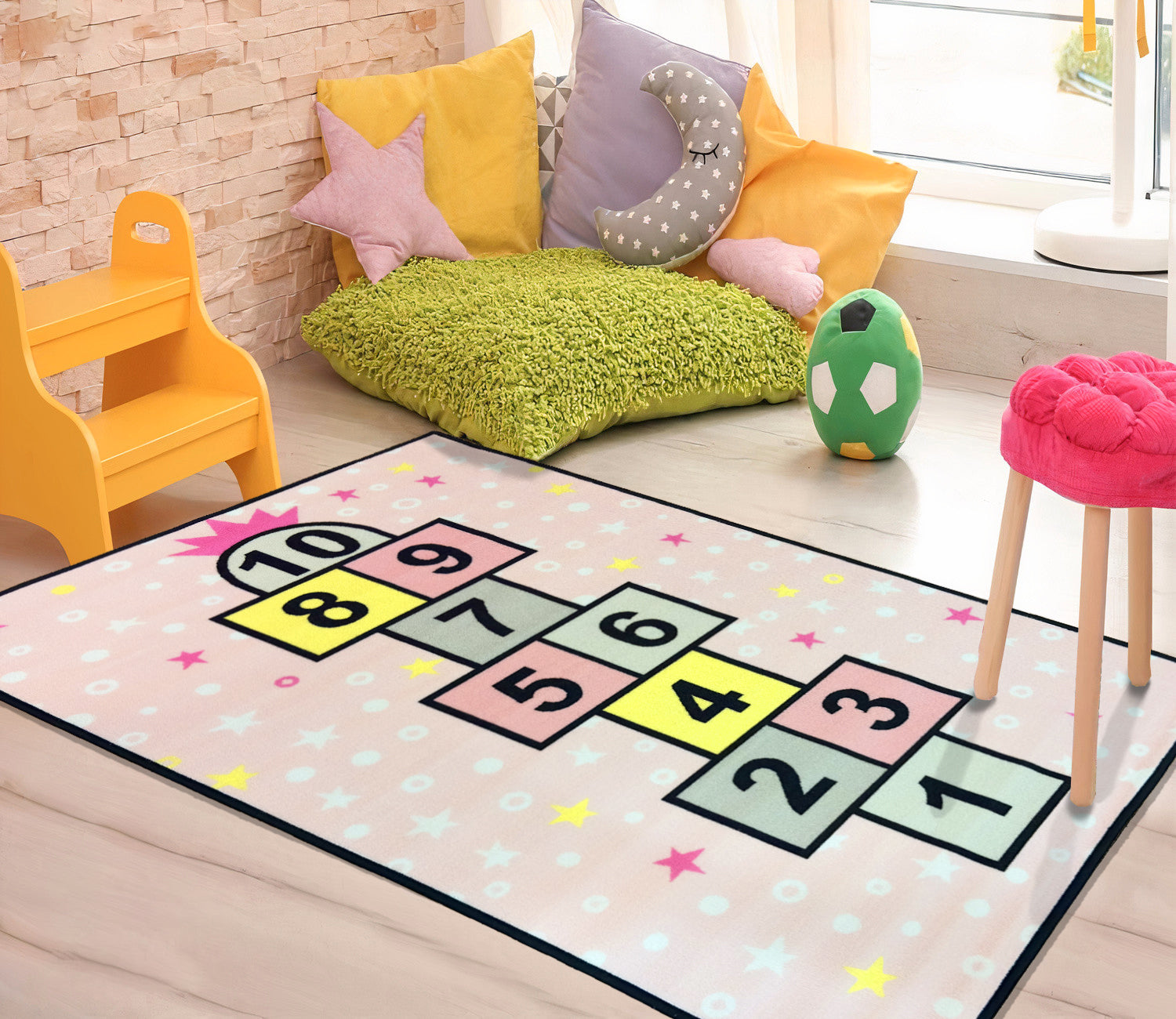 3D Digital Printed Carpet, Rugs for Living Room , Bedroom , With Anti ...