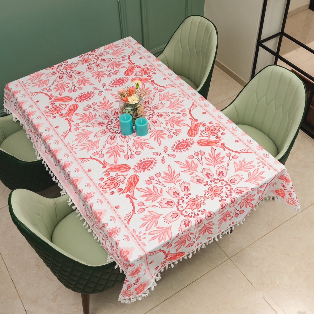 Anti Skid & Water resistant Linen textured Premium table cover