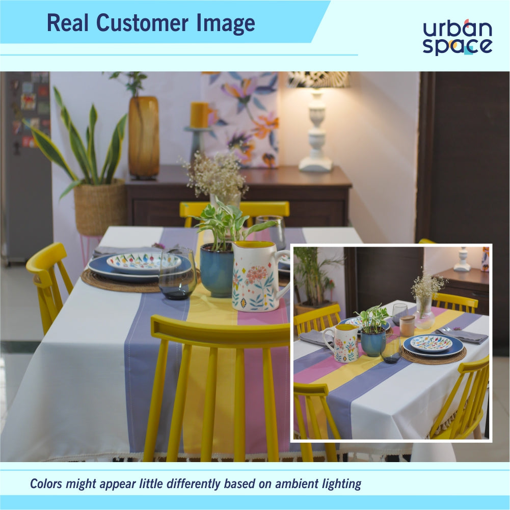 Sicilia : Anti Skid & Water resistant Linen textured table cloth for d